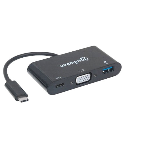 Bass Computers, Inc. - 152044 - Manhattan USB-C 3.1 to VGA-F