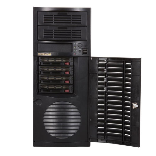 Bass Computers, Inc. - CSE-733TQ-500B - Supermicro Mid Tower 4X SATA ...
