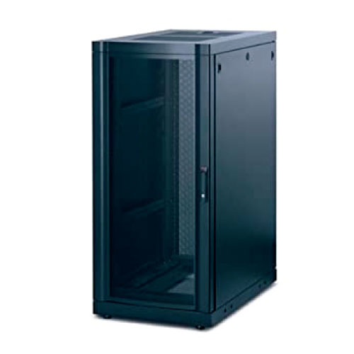 Bass Computers, Inc. - AR2805 Black - APC 25U Rack Complete with Key