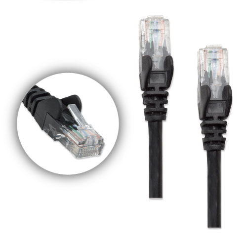 Bass Computers, Inc. - 021918-5 - 25ft Black 5 pack Cat6 UTP